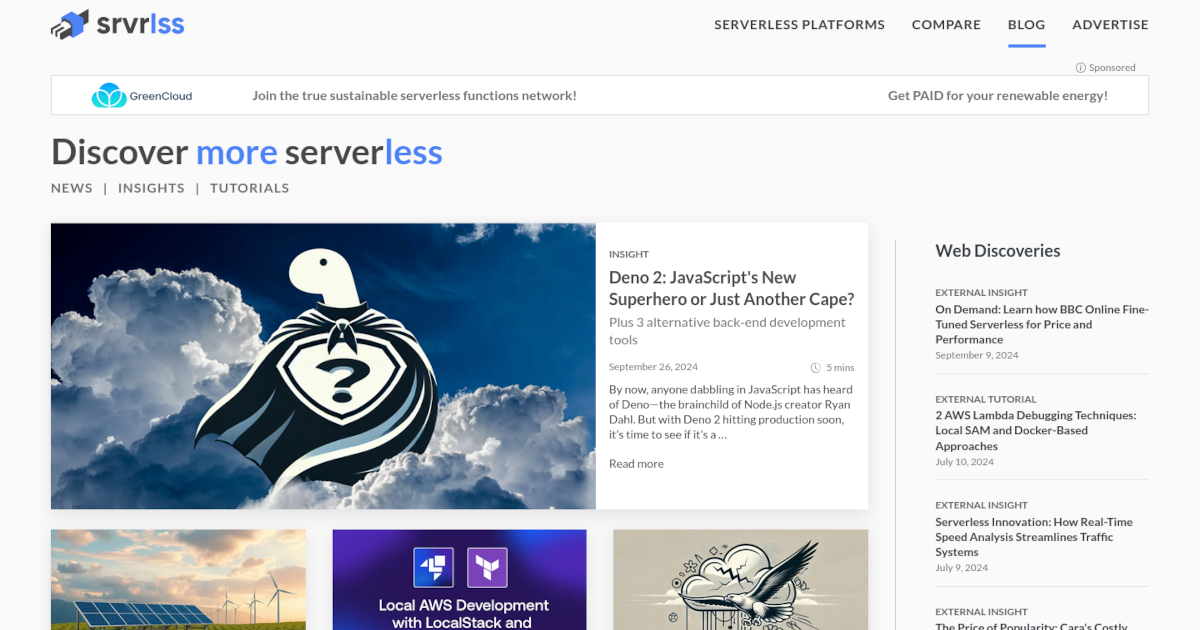 Blog | Serverless News, Insights & Tutorials | srvrlss